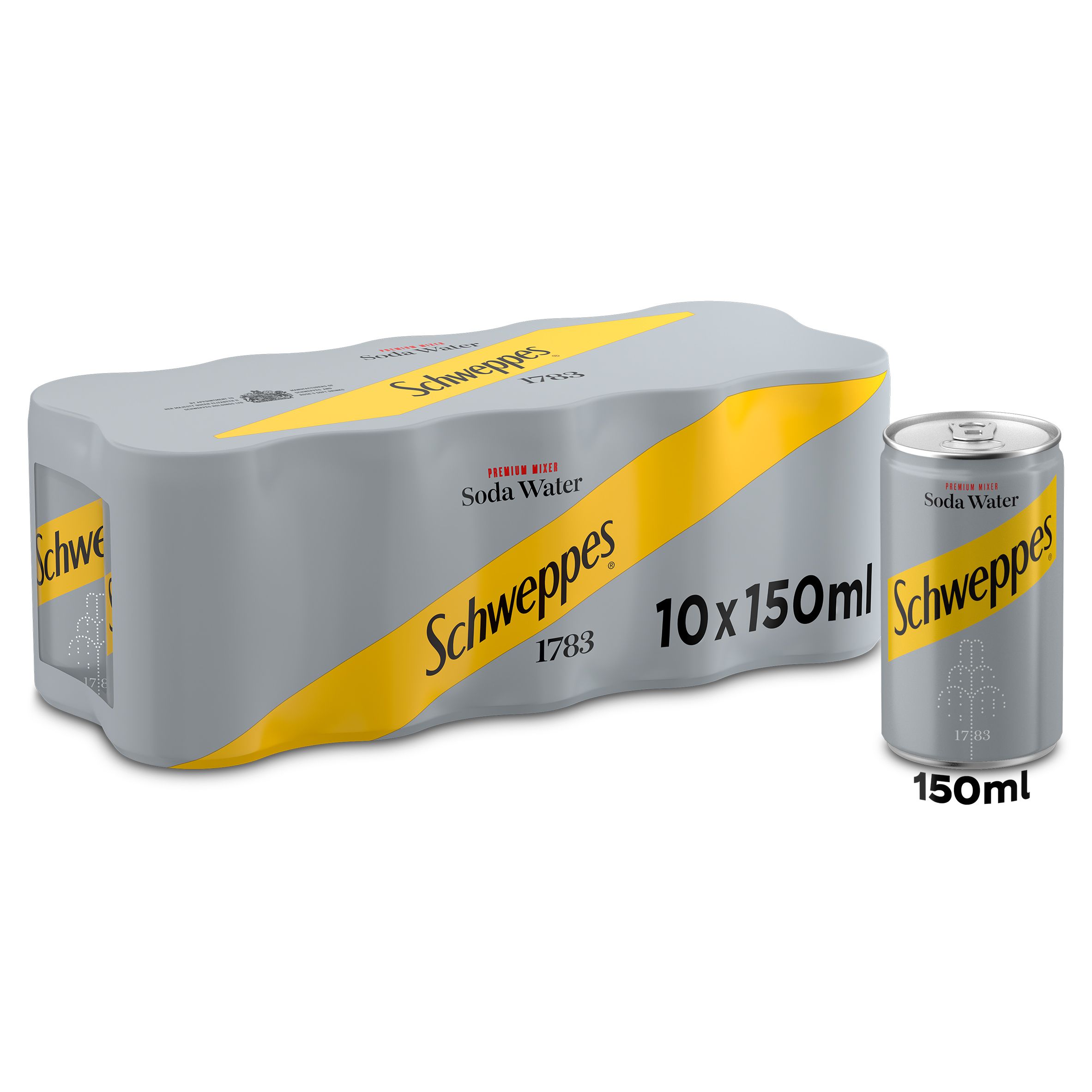 Buy Schweppes Soda Water, 10x150ml Online in UAE | Talabat UAE