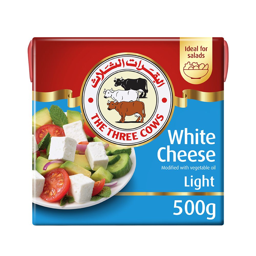 Buy The Three Cows Low Fat White Cheese Modified with Vegetable Oil ...