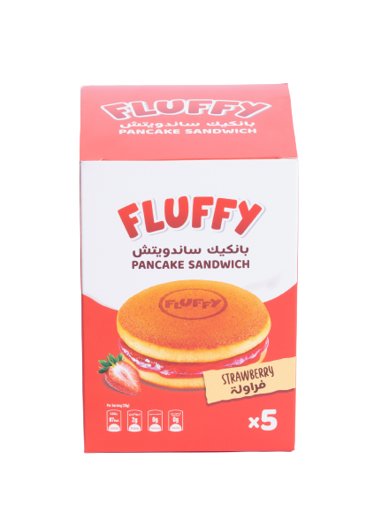 Buy Fluffy Strawberry Filled Pancake Sandwich, 5 Pieces, 185g Online in ...