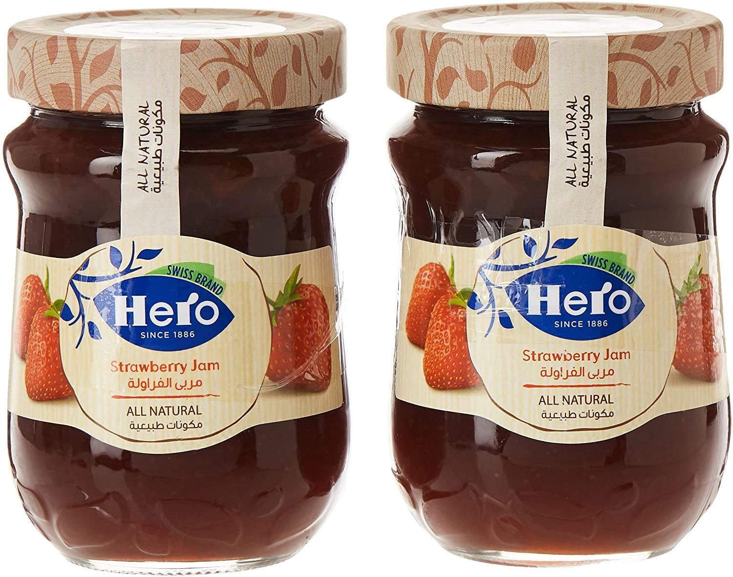 Buy Hero Strawberry Jam 350 g 1+1 Free Online in UAE | Talabat UAE
