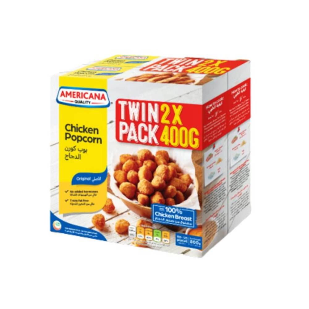 Buy Americana Heroz Chicken Popcorn 400g x 2 Twin Pack Online in UAE | Talabat UAE