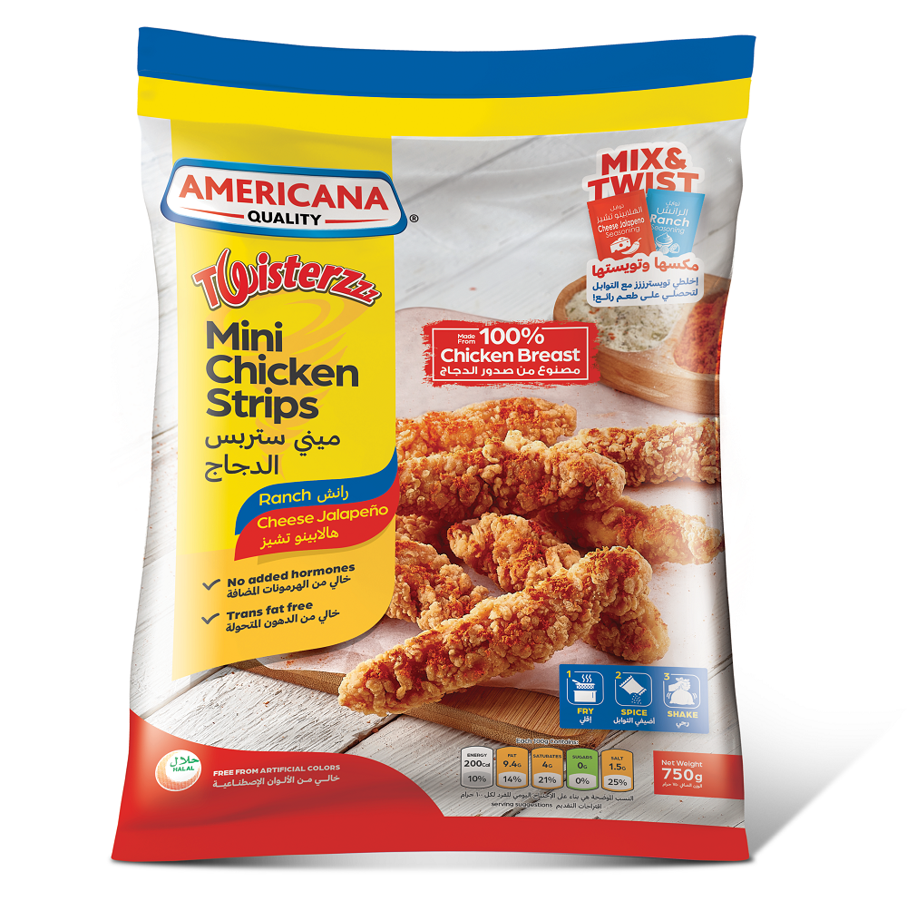 Buy Americana Twister Mini Chicken Strips 750 g Online in UAE | Talabat UAE