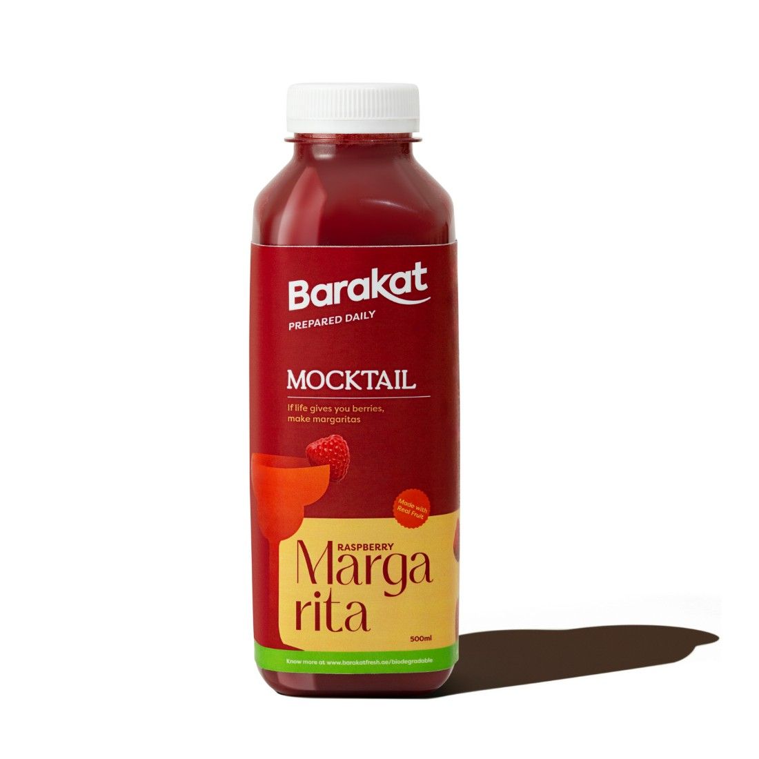 Buy Barakat Mocktail Raspberry Margarita, 500ml Online in UAE | Talabat UAE