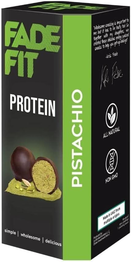 Buy Fade Fit Pistachio Protein Ball Snack, 60g Online in UAE | Talabat UAE
