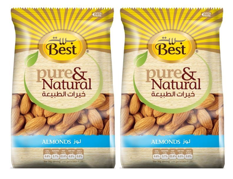 Buy Best Pure & Natural Almonds Bag 150 g x 2 Online in UAE | Talabat UAE
