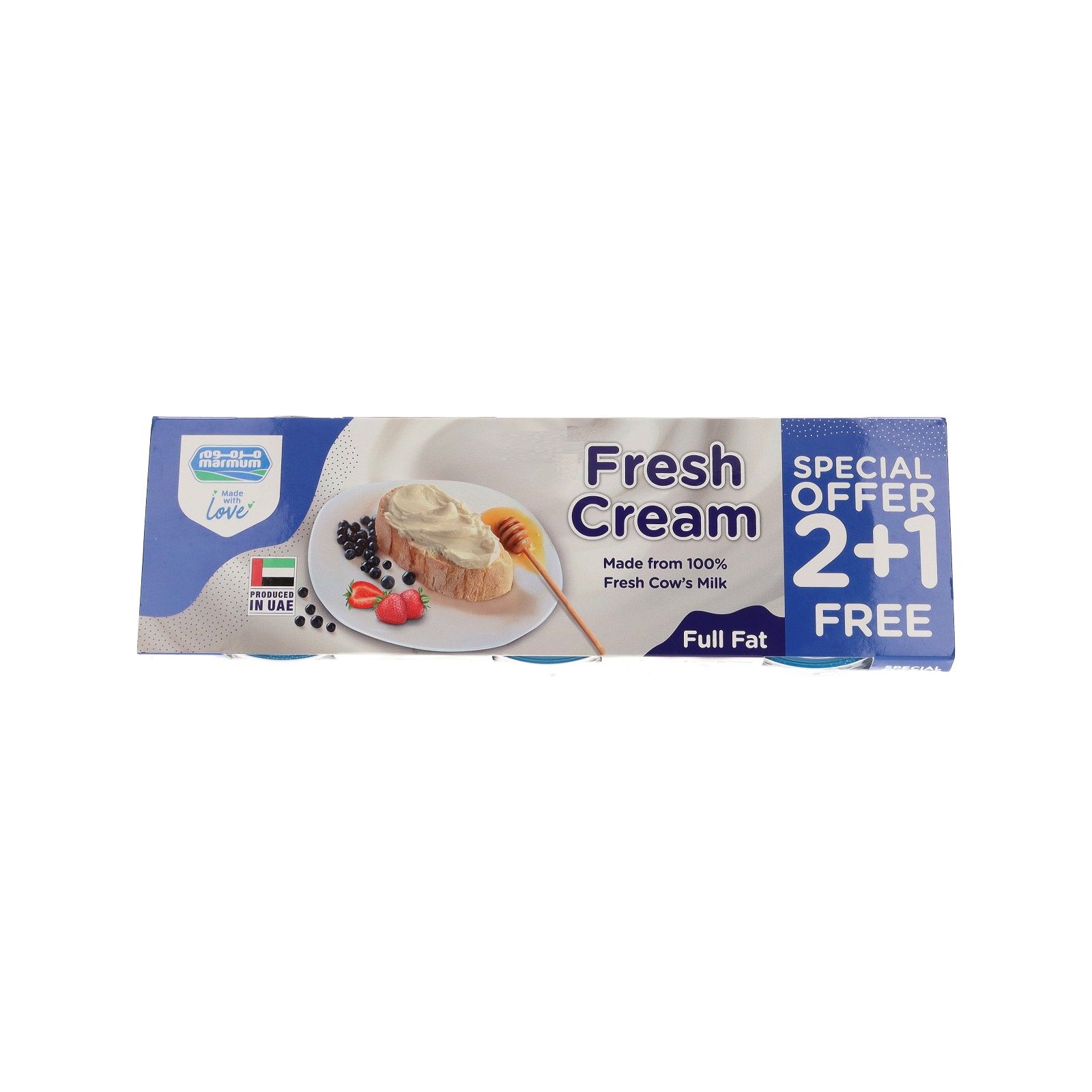 Buy Marmum Full Fat Fresh Cream Special Offer 100 g x 3 Pcs Online in ...
