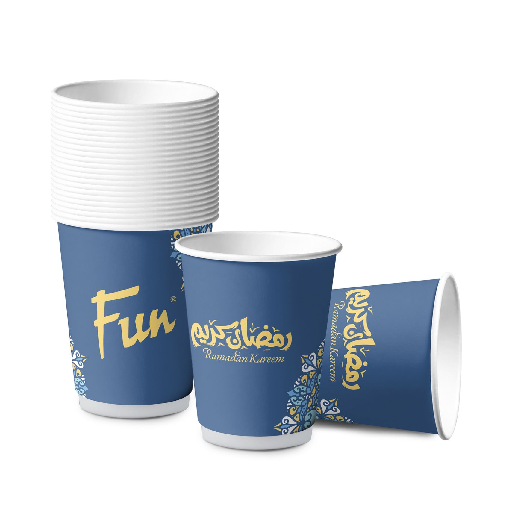 Buy Fun Ramadan Printed Double-Wall Cup 4 oz 25 Pcs Online in UAE ...