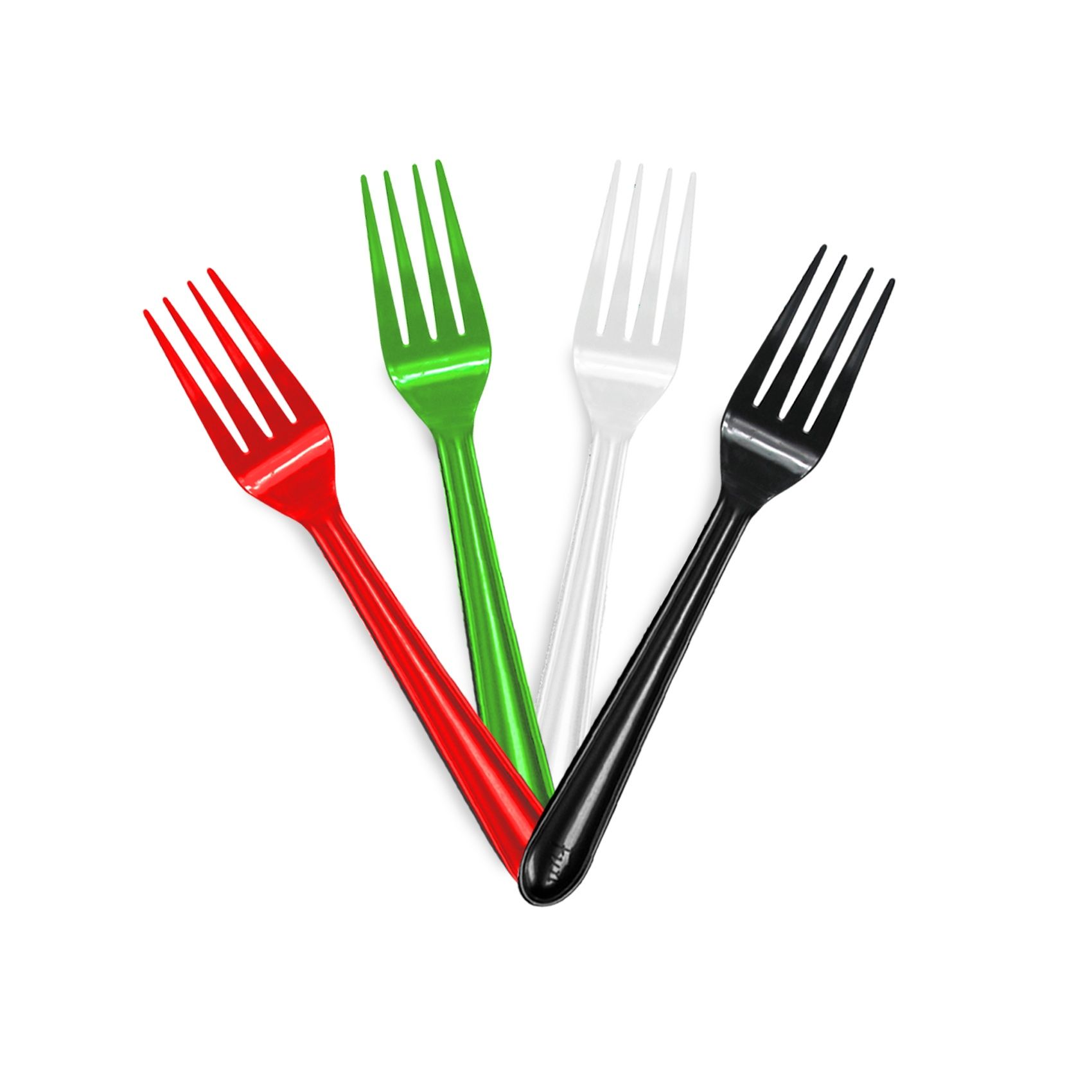 Buy Fun Heavy Duty Plastic Fork for UAE National Day 6.5 inch - 18 Pcs ...