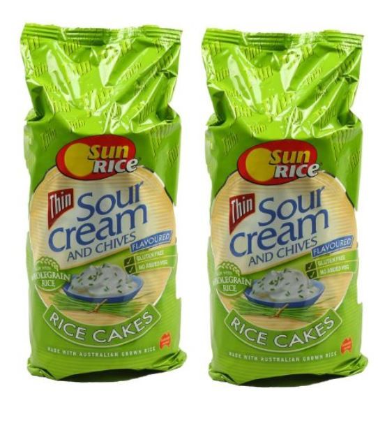 Buy Sunrice Rice Cakes Sour Cream & Chives 195 g x 2 Pcs Online in UAE ...