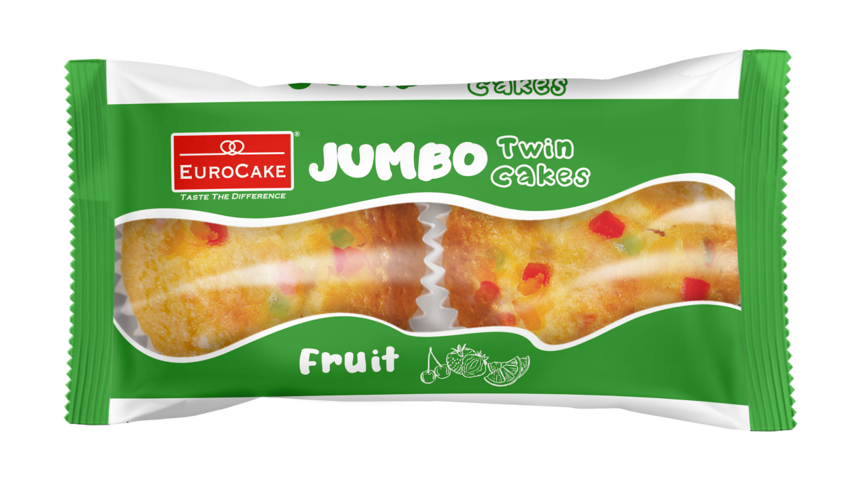 Buy Eurocake Fruit Jumbo Twin Cake, 60g Online in UAE | Talabat UAE