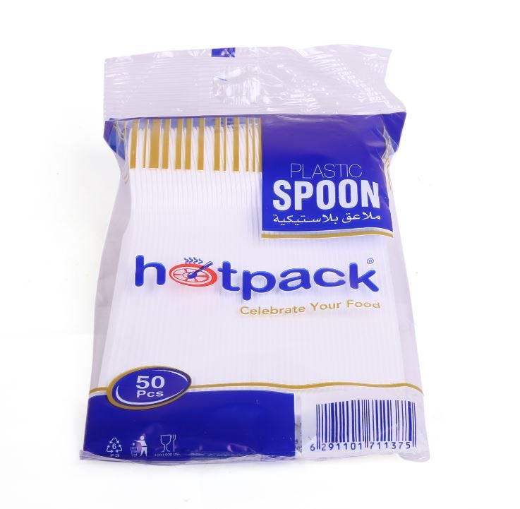 Buy Hotpack Plastic Desert Spoon 50 Pcs Online in Bahrain | Talabat Bahrain