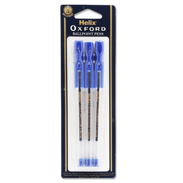 Buy Helix Ballpoint Blue Pen Pack of 6 Online in UAE | Talabat UAE