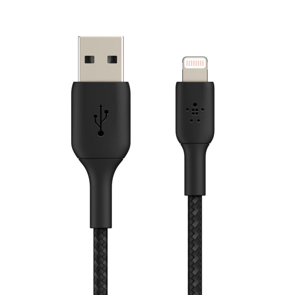 Buy Belkin Braided Lightning Cable - Black, 1m Online in UAE | Talabat UAE