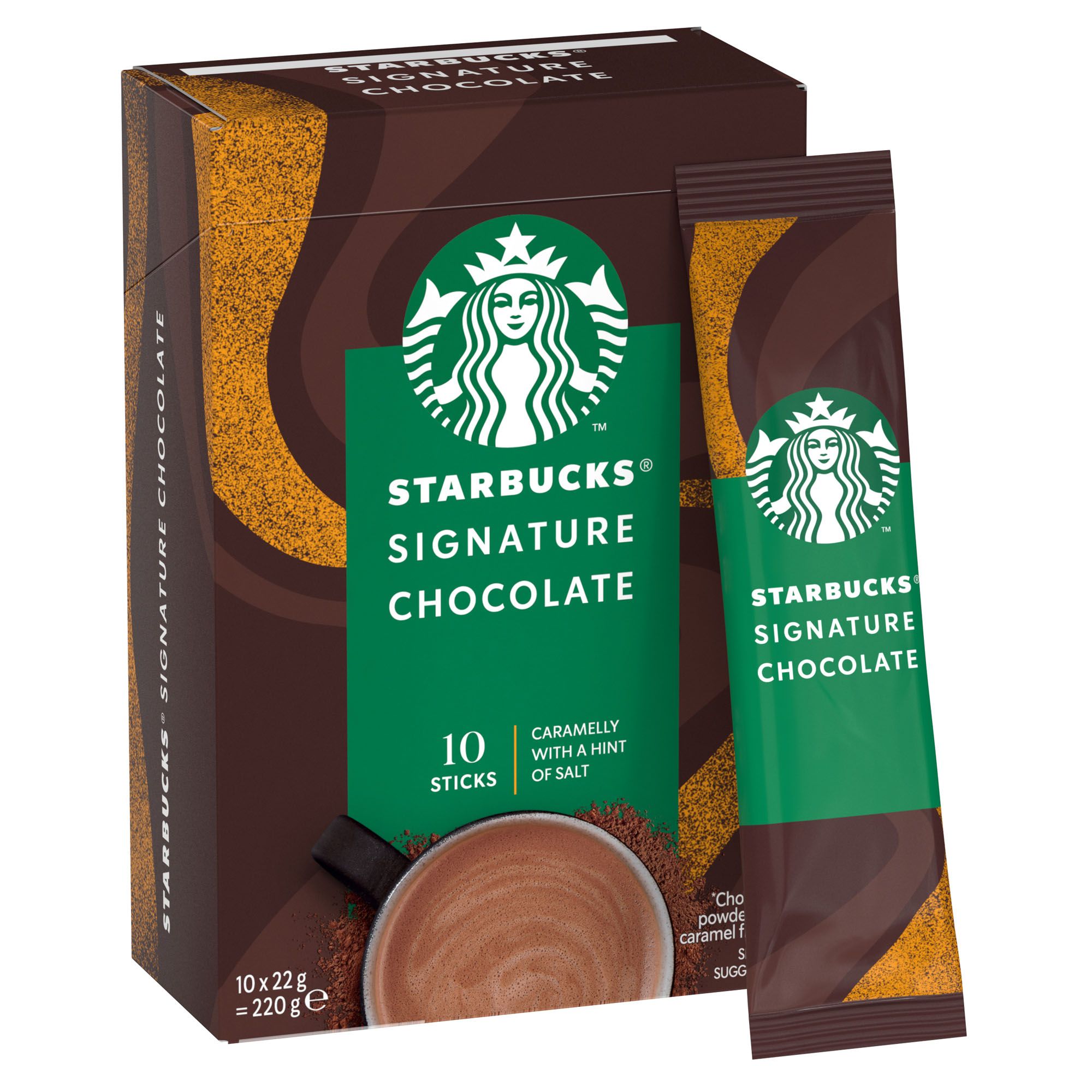 Buy Starbucks Signature Chocolate Salted Caramel Cocoa Powder 220 g Box ...