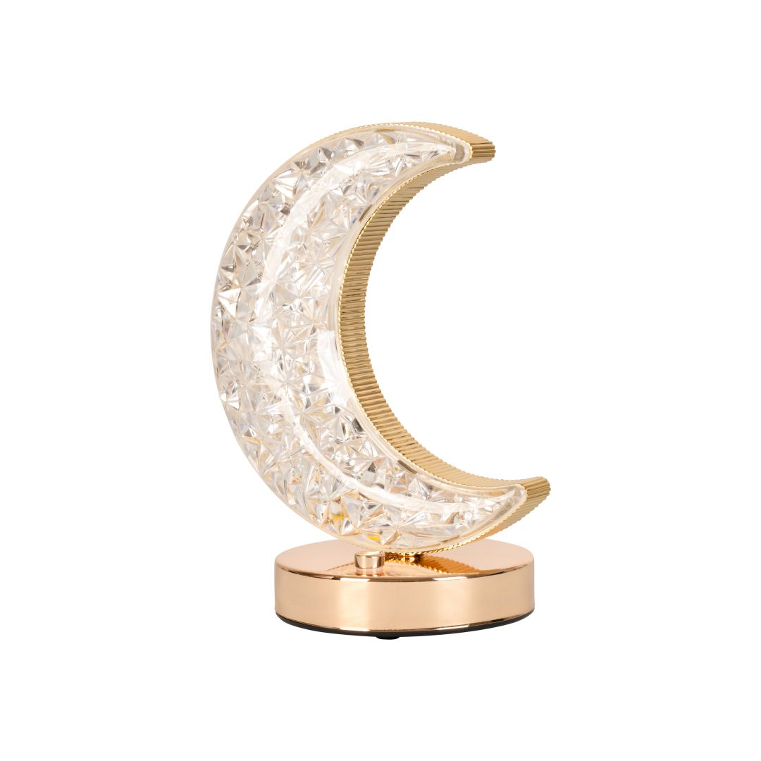 Buy Hilalful Crystal Crescent Table Lamp Online in UAE | Talabat UAE
