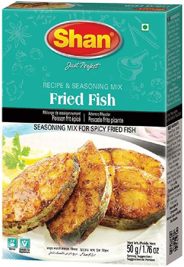 Buy Shan Fried Fish Masala Recipe and Seasoning Mix - 50 g Online in ...