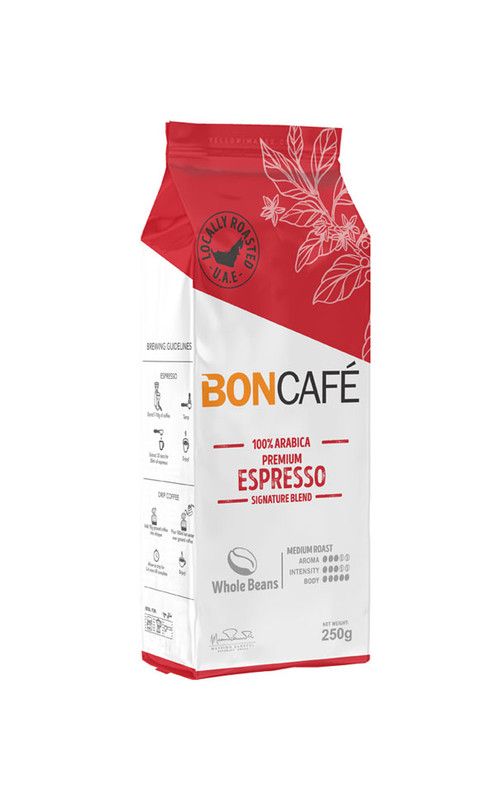 Buy Boncafe 100% Arabica Espresso Whole Beans Coffee, 250g Online in ...