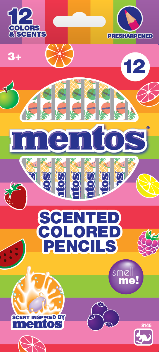 Buy Mentos Stationery Scented Colored Pencils 12 Pcs Online in UAE ...