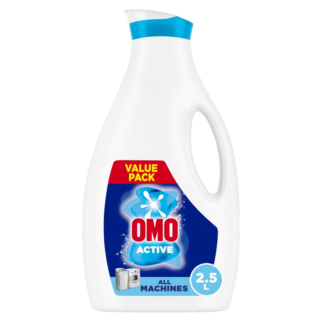 Buy OMO Liquid Laundry Detergent For 100% Effective Stain Removal, 2.5L ...