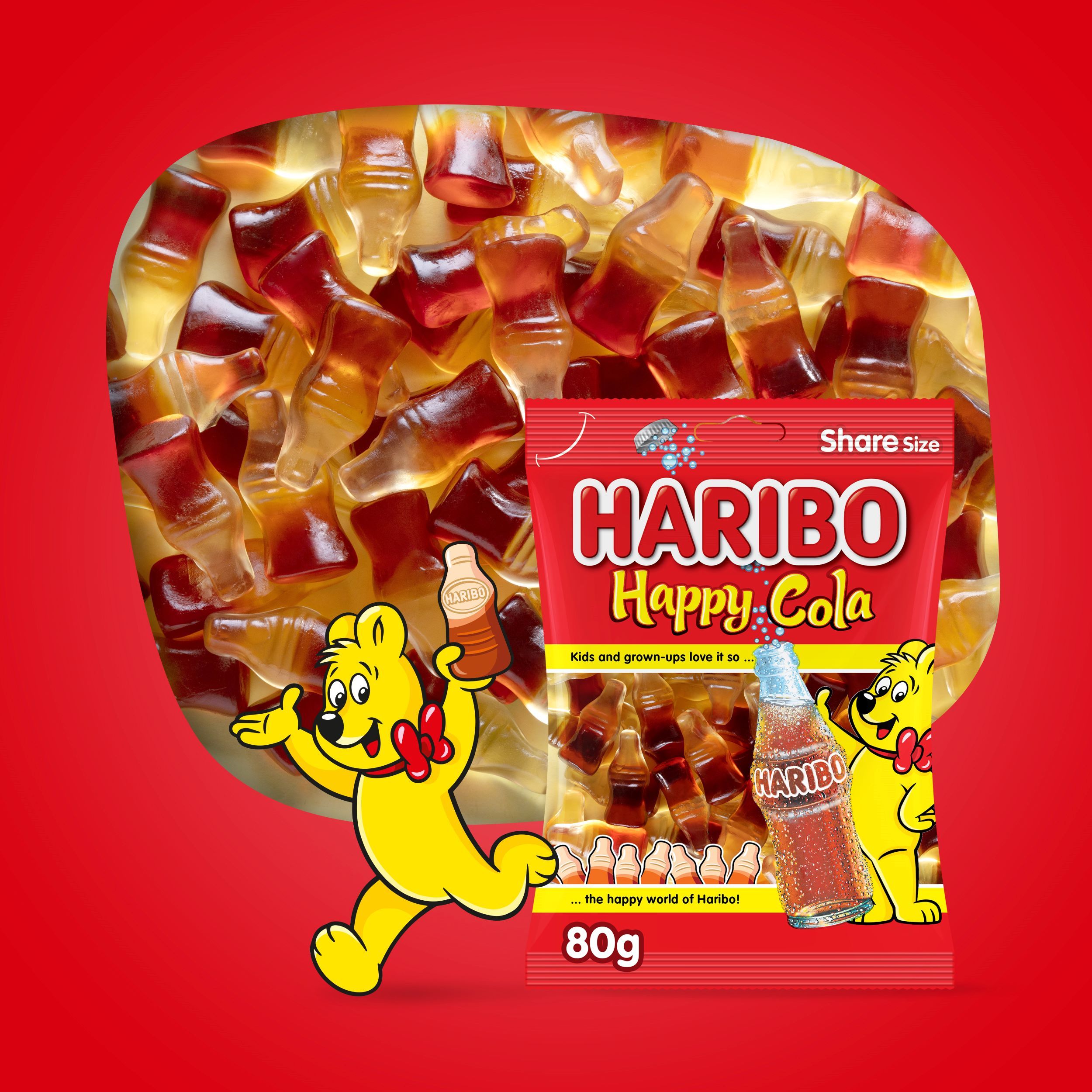 Buy Haribo Happy Cola Jelly 80g Online in Kuwait | Talabat Kuwait