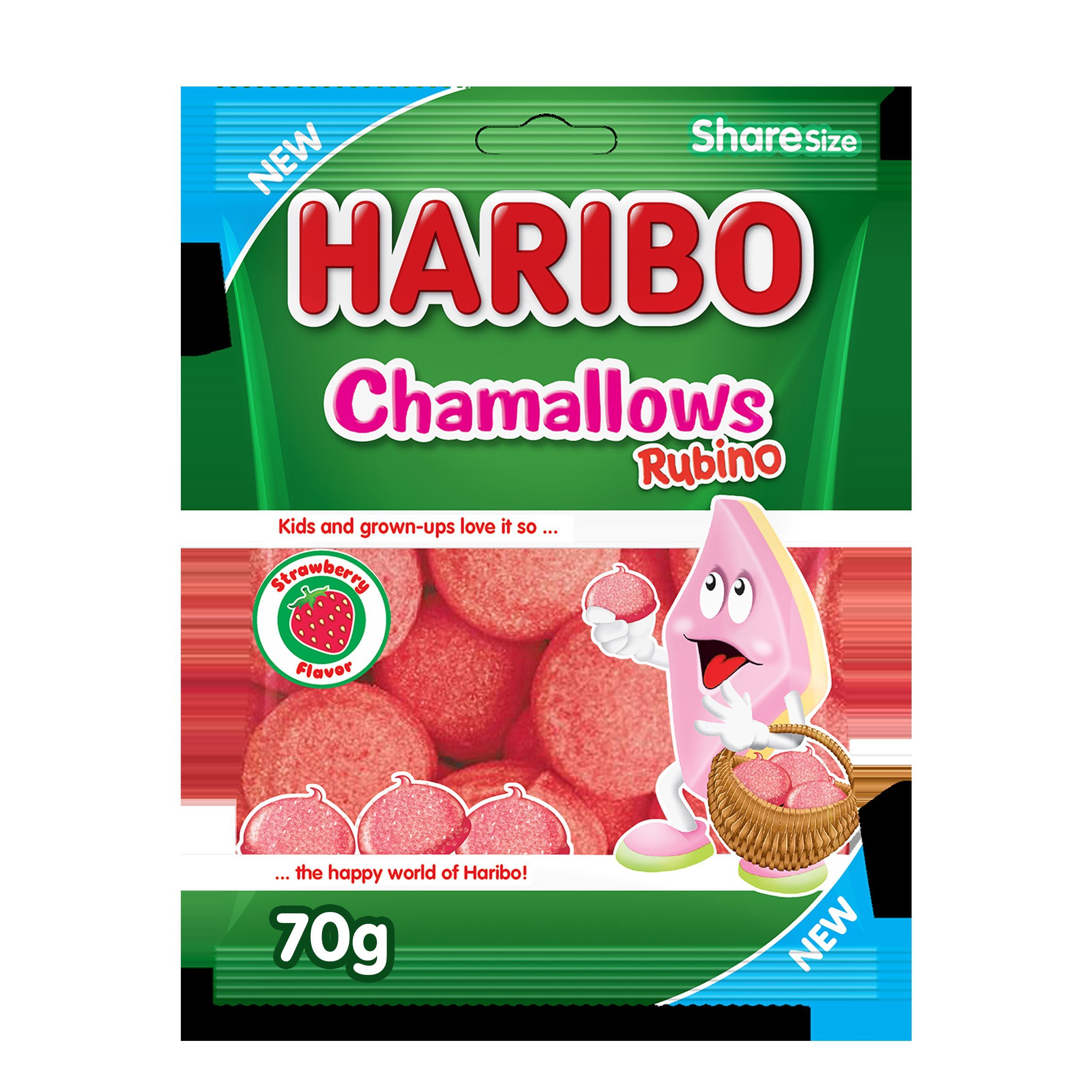 Buy Haribo Chamallows Rubino Marshmallow No Artificial Colors, 70g ...