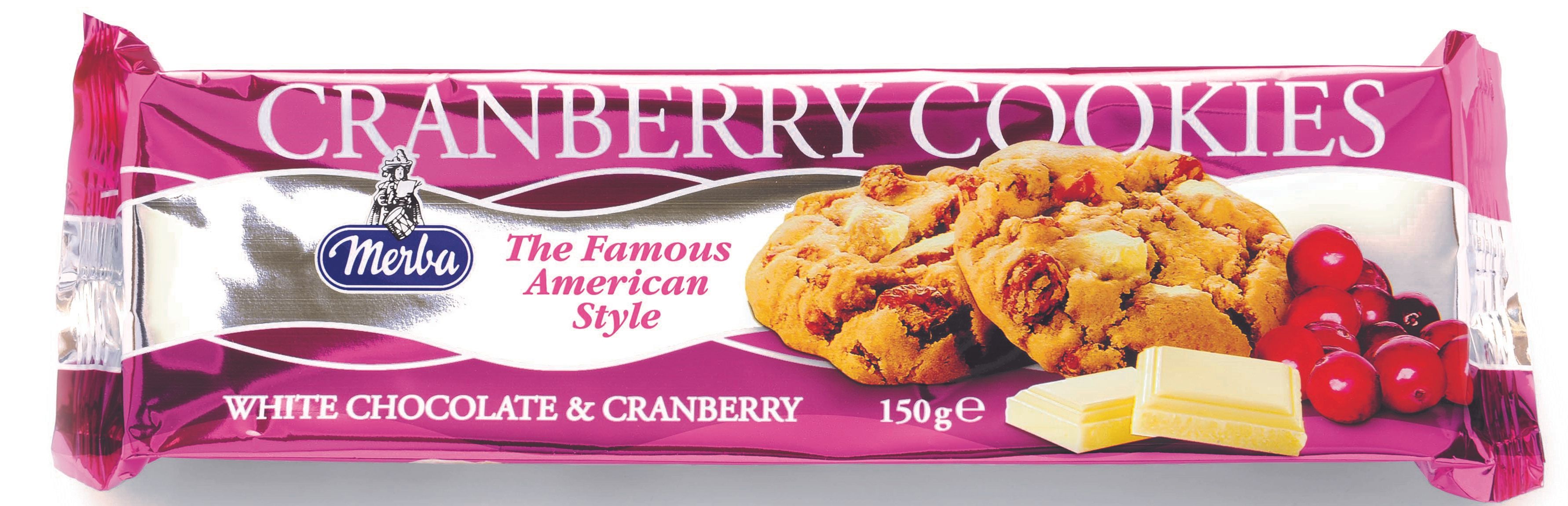 Buy Merba White Chocolate Cranberry Cookies 150 g Online in UAE ...