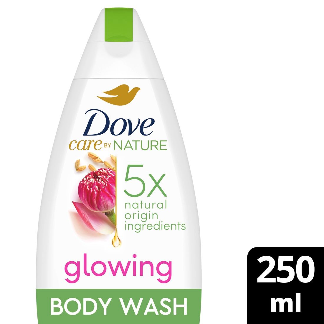 Buy Dove Care by Nature Glowing Body Wash, with Lotus & Rice Water ...