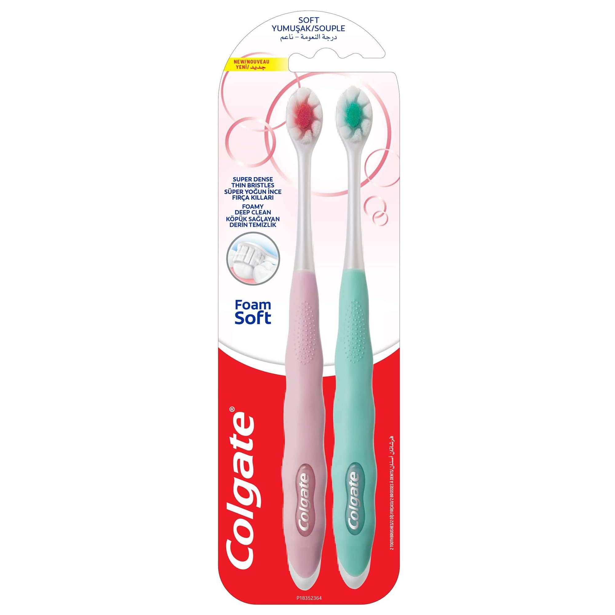Buy Colgate Ultra Foam Soft Toothbrush 2 Pieces Online in UAE | Talabat UAE