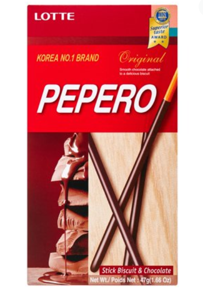Buy Lotte Peppro Original Chocolate Biscuit Stick 47 g Online in UAE ...