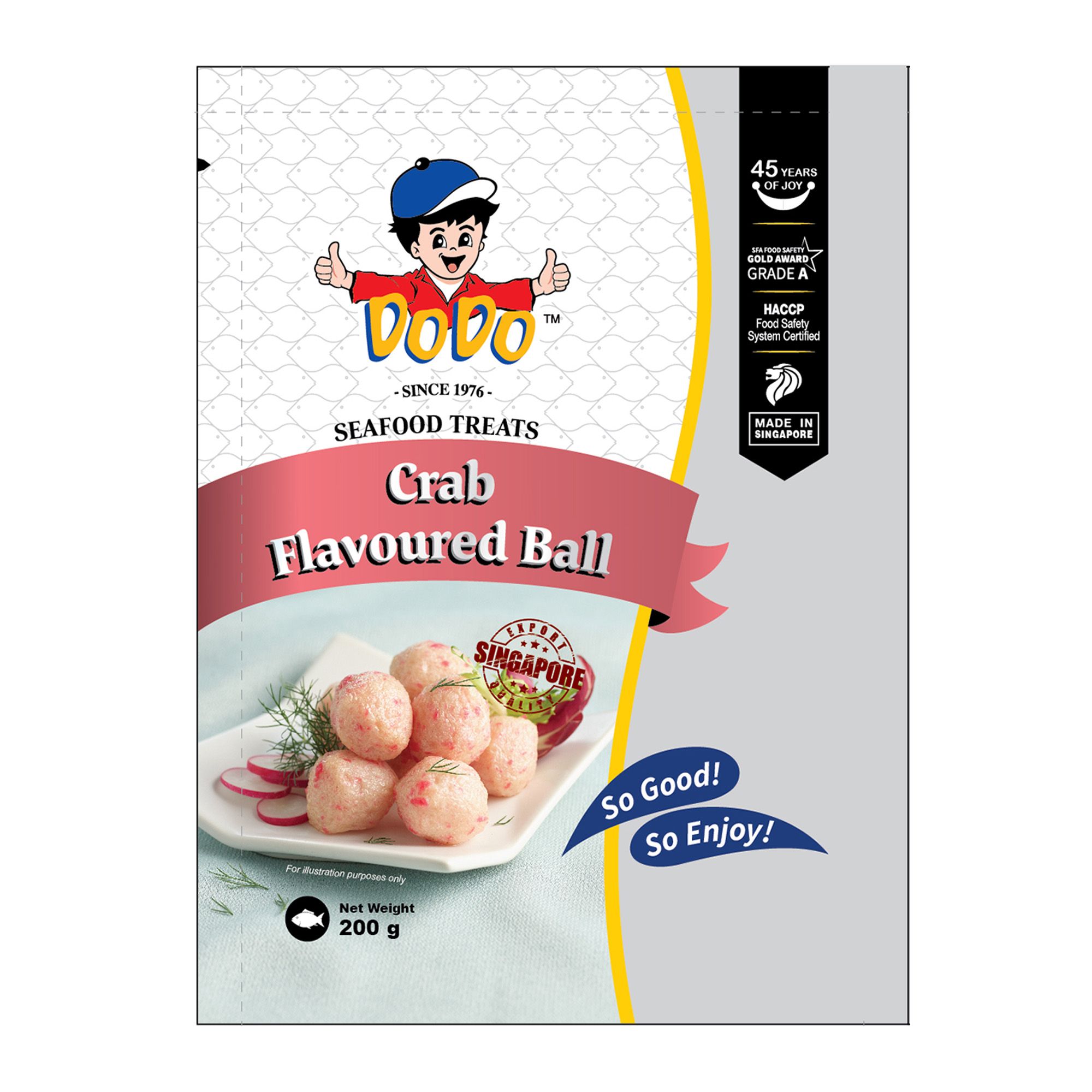 Buy Dodo Frozen Crab Flavoured Balls 200 g Online in UAE | Talabat UAE