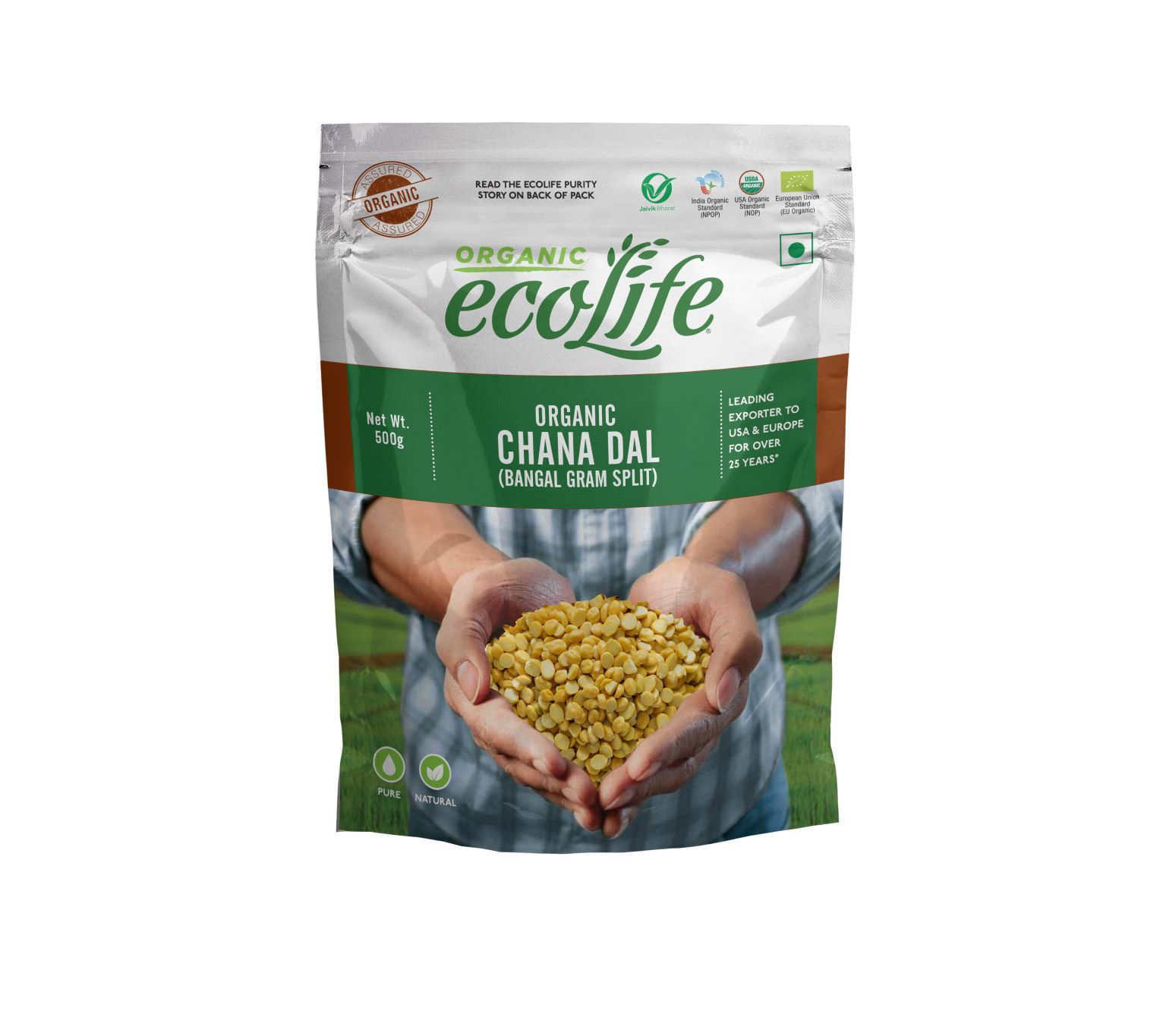 Buy Eco Life Organic Channa Dal 500 g Online in UAE | Talabat UAE