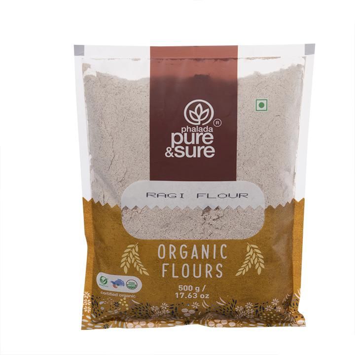Buy Pure & Sure organic Ragi Flour 500 g Online in UAE | Talabat UAE