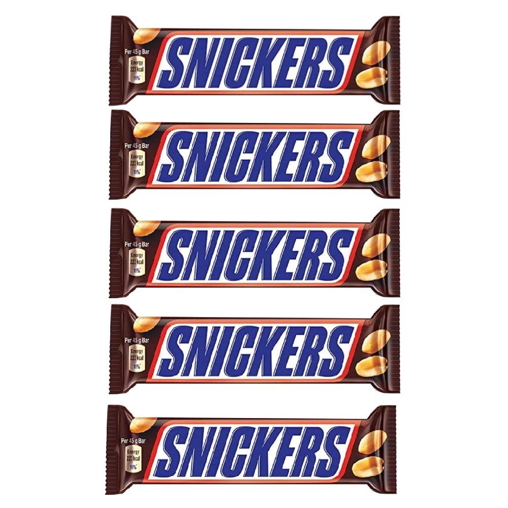 Buy Snickers Chocolate Bar 50g x 5 Online in UAE | Talabat UAE