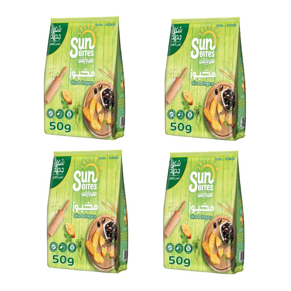 Buy Sunbites Olive & Oregano Bread Bites 50g x 4 Online in UAE ...