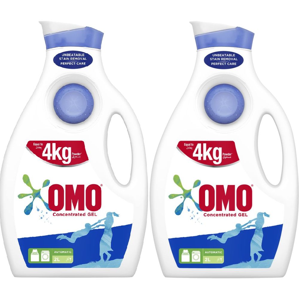 Buy Omo Active Automatic Liquid Laundry Detergent 2 ltr x 2 pcs offer ...