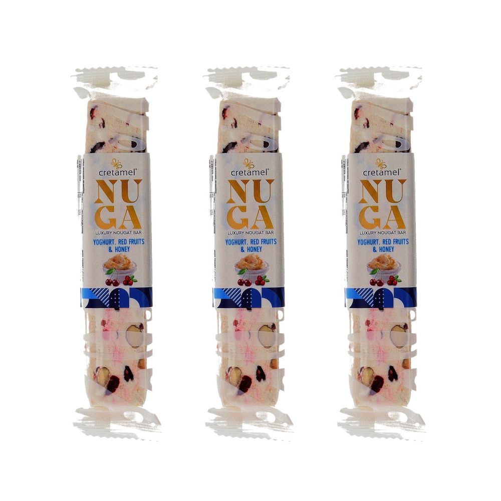 اشترِ Cretamel Nuga Luxury Nougat Bar with Yogurt Flavor & Red Fruits 70g x 3 أونلاين في UAE ...