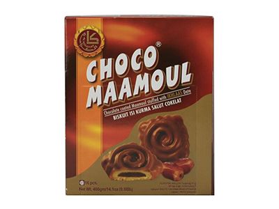 Buy Alkaramah Chocolate Coated Date Maamoul Biscuit 16 Pieces, 400g ...