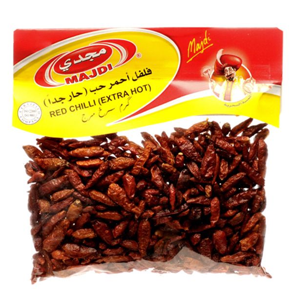 Buy Majdi Red Chilli Extra Hot 50 g Online in Kuwait | Talabat Kuwait
