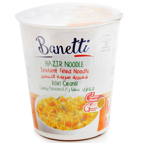Buy Banetti Instant Cup Noodles Curry Flavored 65 g Online in Oman ...