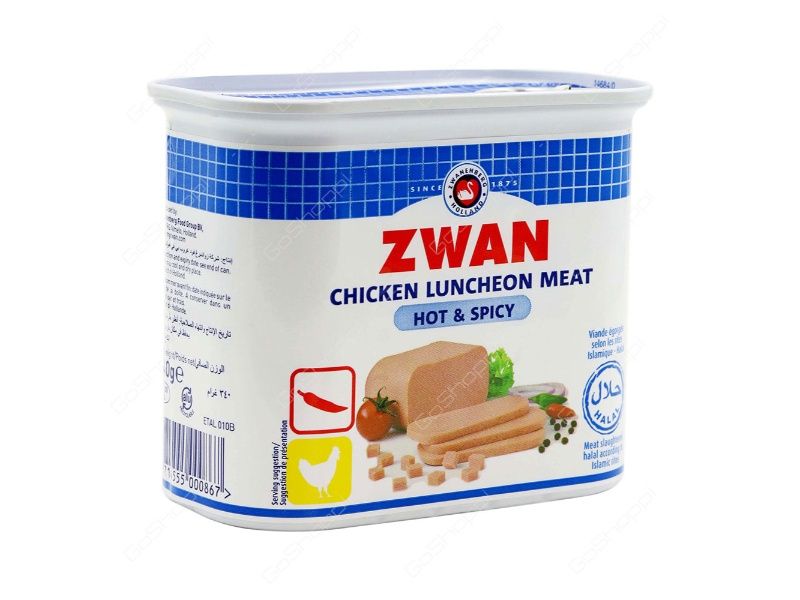 Buy ZWAN CHICKEN HOT&SPICY LUNCHEON MEAT 340GM Online in UAE | Talabat UAE