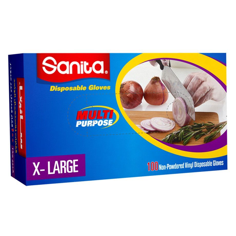 Buy Sanita Gloves Xl 100 pcs Online in Oman | Talabat Oman