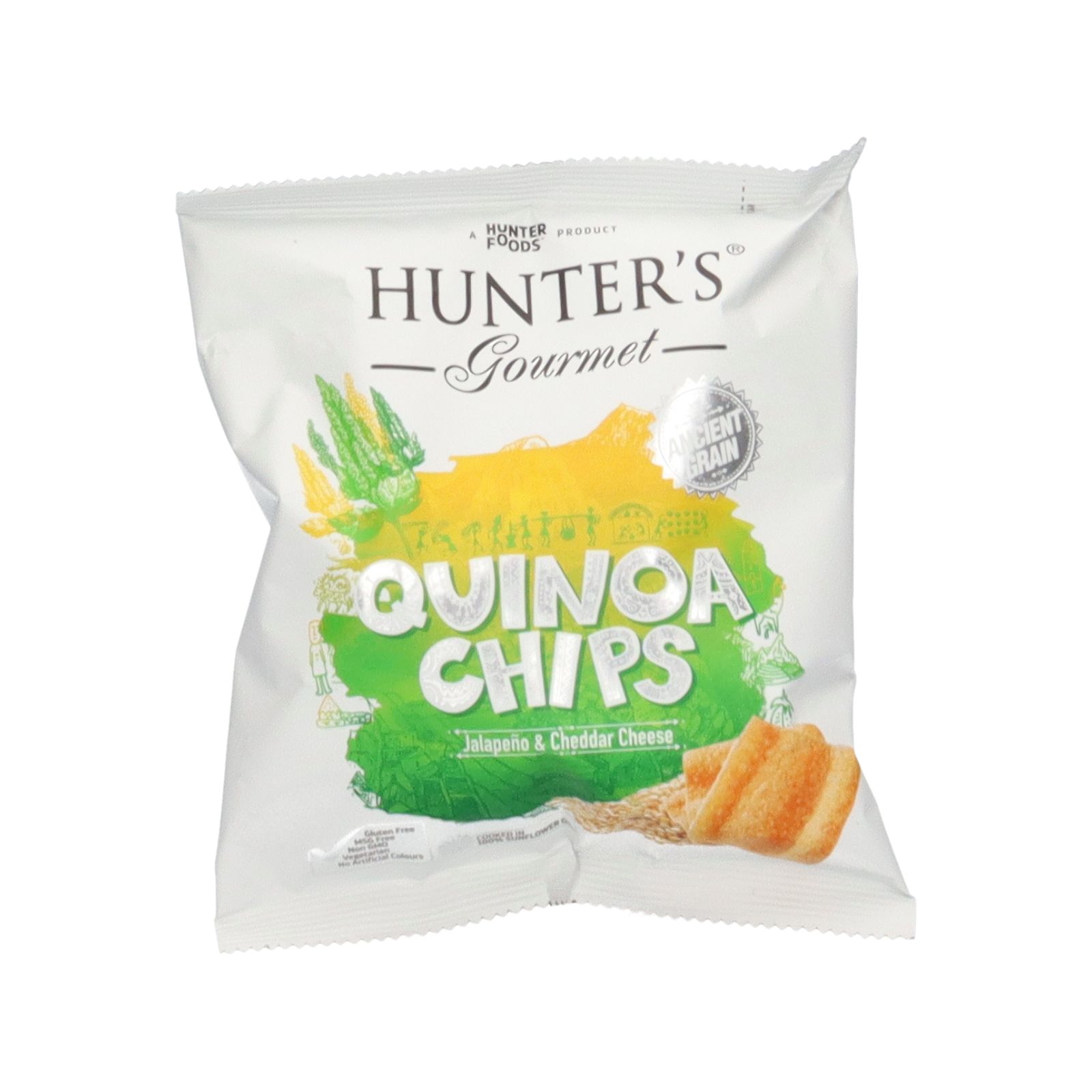 Buy Hunter's Gourmet Quinoa Chips Jalapeno & Cheddar 28 Gm Online in ...
