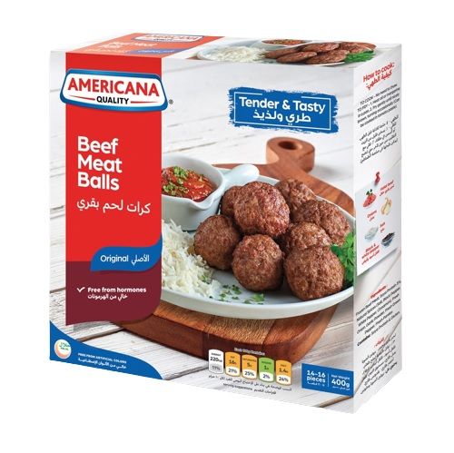 Buy Americana Beef Meatball Packet 400 g Online in Kuwait | Talabat Kuwait