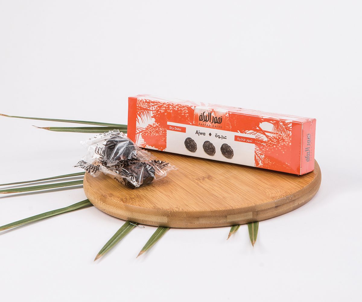 Buy Baraka Dates Ajwa Plain 7 pcs Online in Kuwait | Talabat Kuwait