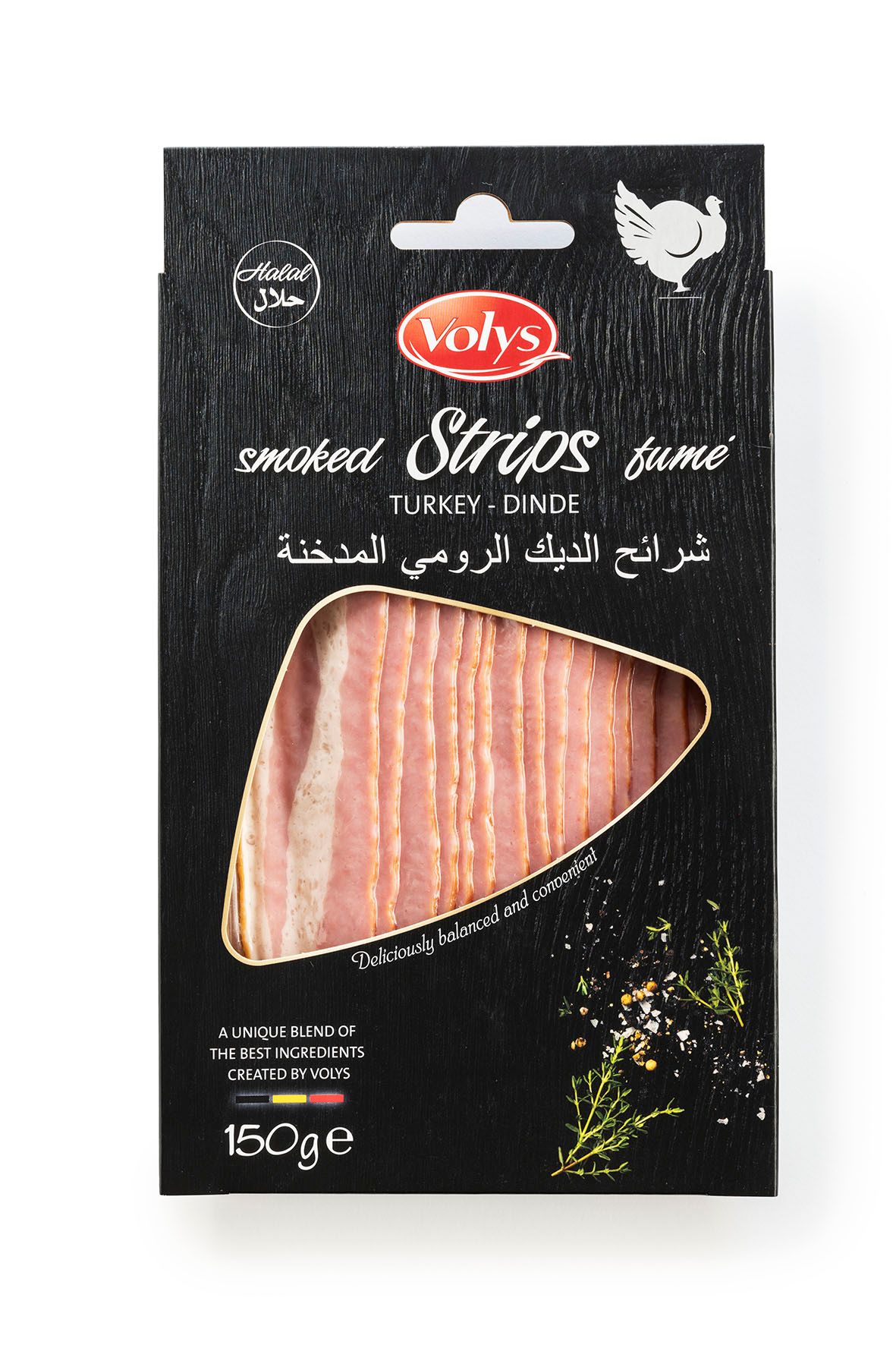 Buy Volys Sliced Smoked Turkey Strips 150g Online in Kuwait | Talabat ...