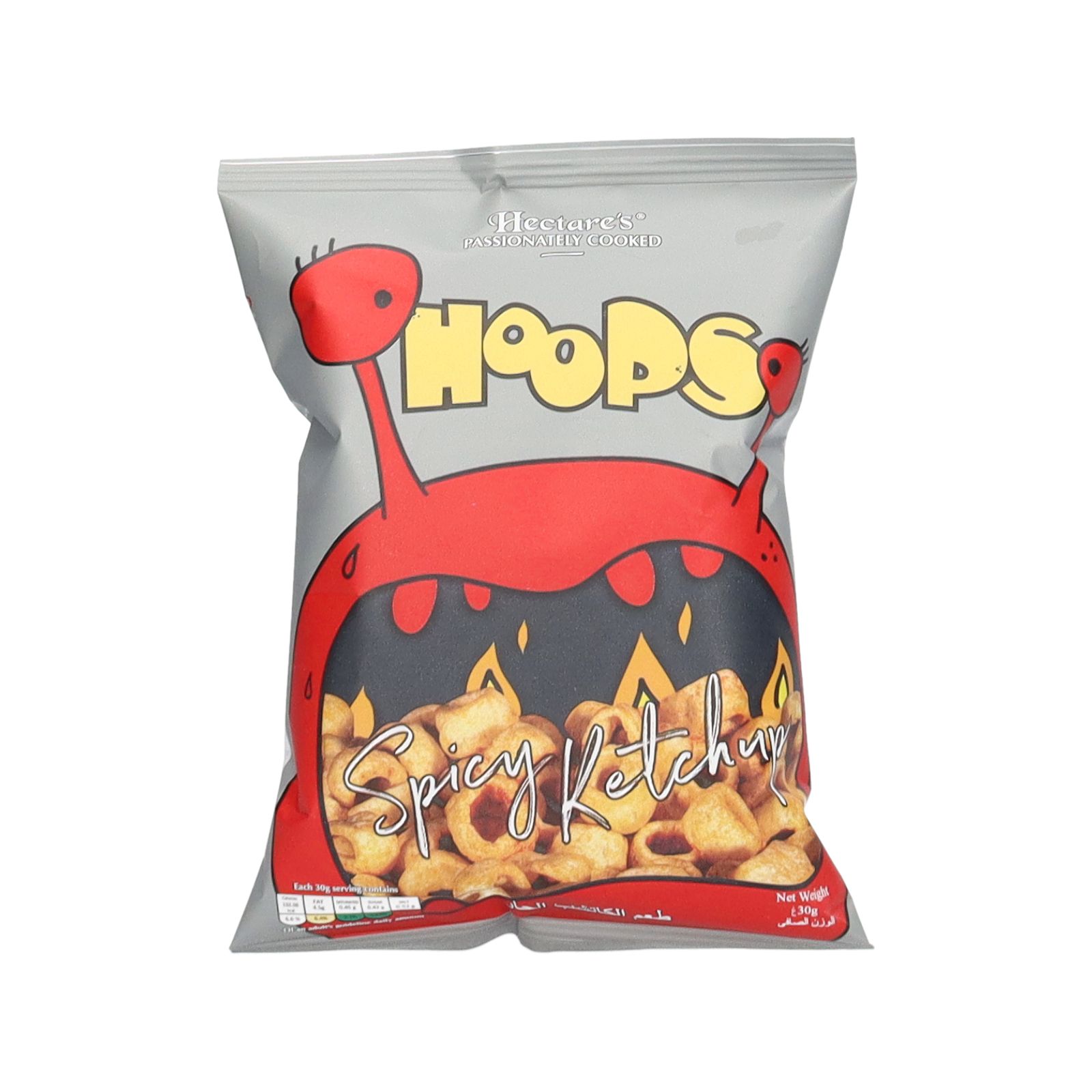 Buy Hectares Potato Snacks Hoops Spicy Ketchup 30 g Online in Kuwait ...