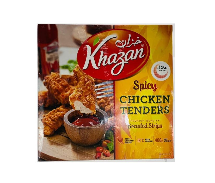 Buy Khazan Premium Spicy Chicken Strips 400 Gm Online in Kuwait ...