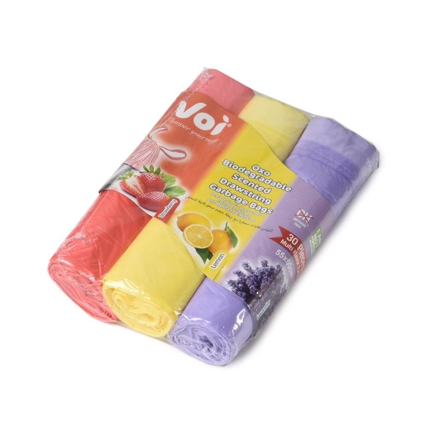 Buy Voi Tie Trash Bag Scented Bio 55 x 60 cm 30 Pcs + 3 Packs Online in ...