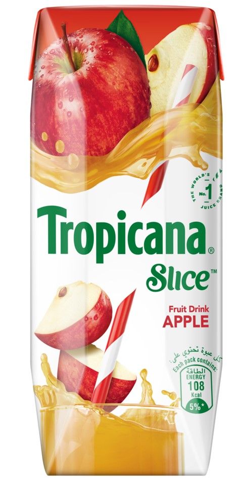Buy Tropicana Slice Apple Fruit Drink 250 ml Online in Kuwait | Talabat ...