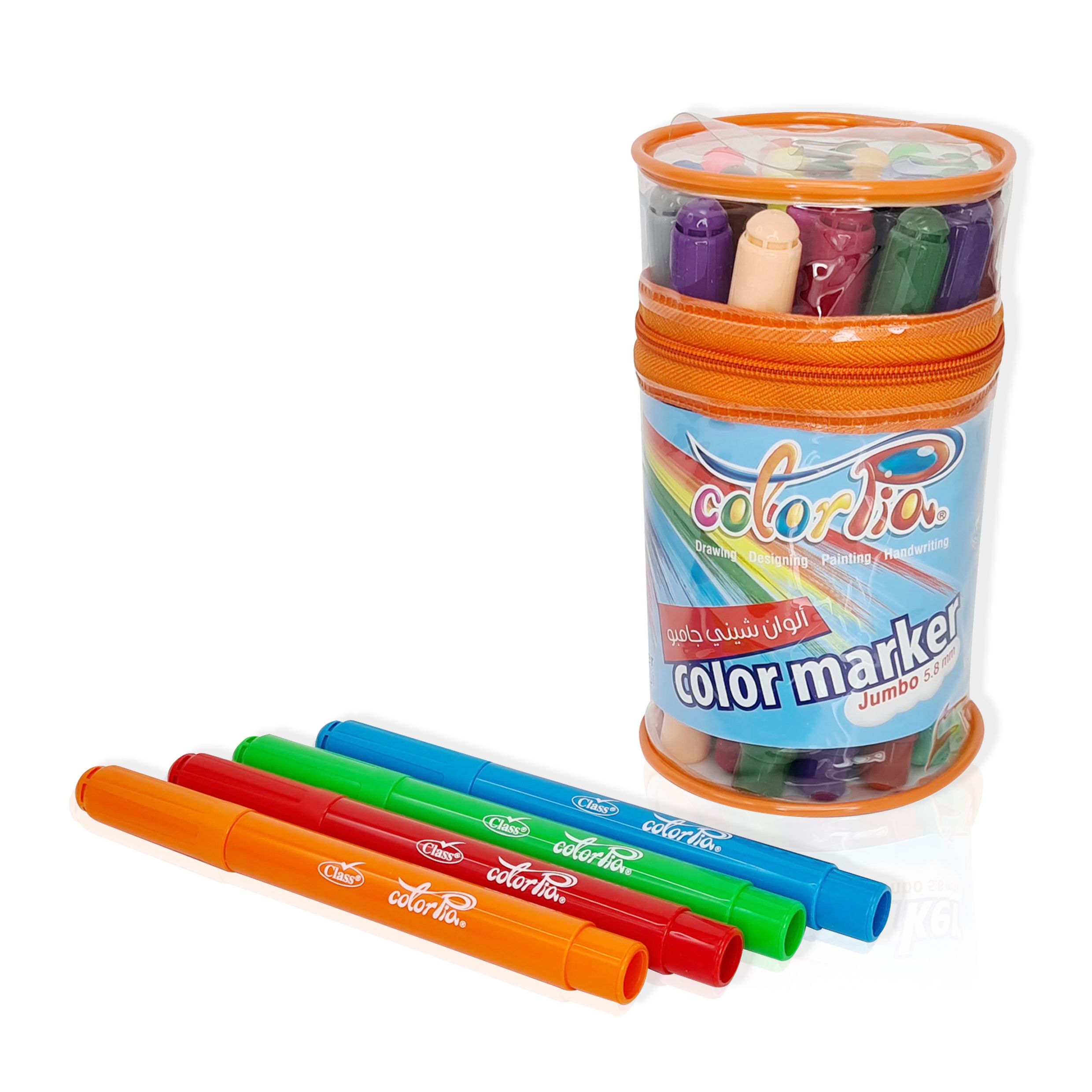 Buy Colorpia Round Case 24 Jumbo Shiny Colors Online in Kuwait ...